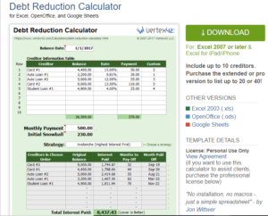 Make A Debt Reduction Plan With This Free Resource - Problems and Projects